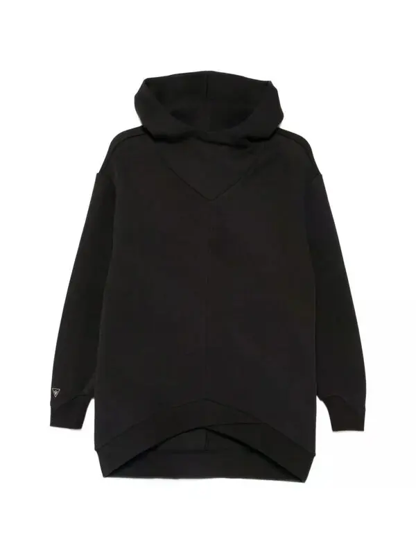 MACRON Asymmetric-hem Hoodie - Black