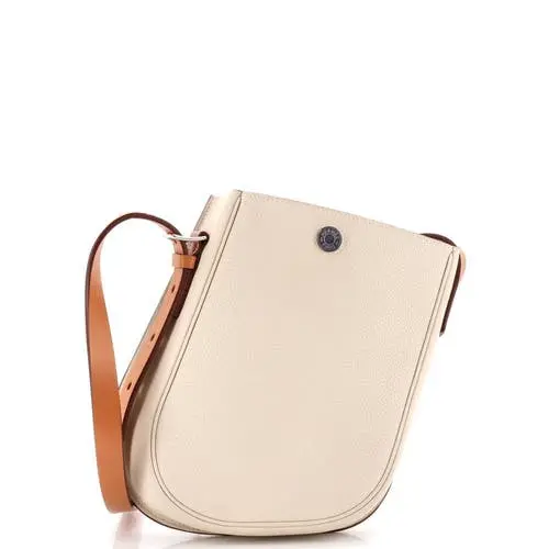 Hermès Perspective Cavaliere Bag Togo And Vache Hunter 21 - White