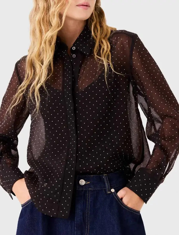 Maje Rhinestone Shirt