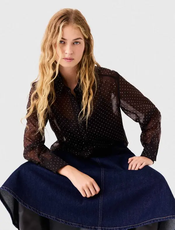 Maje Rhinestone Shirt