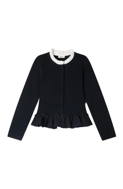 Sandro Victorian Collar Cardigan