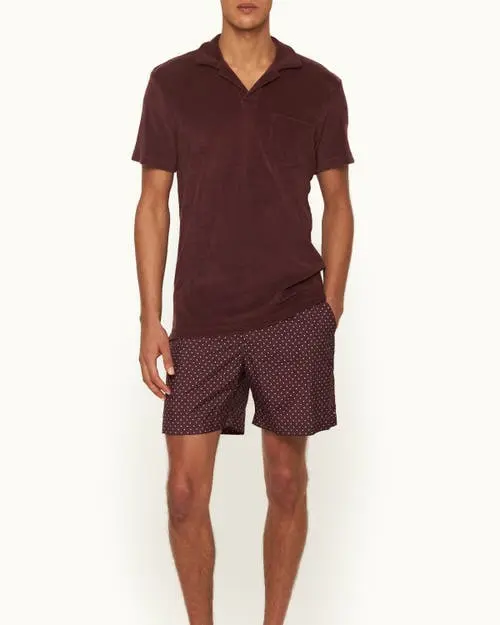Orlebar Brown Terry Towelling Tailored Fit Towelling Polo Shirt