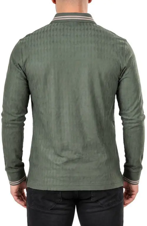 MACEOO Unknown Long Sleeve Cotton Polo