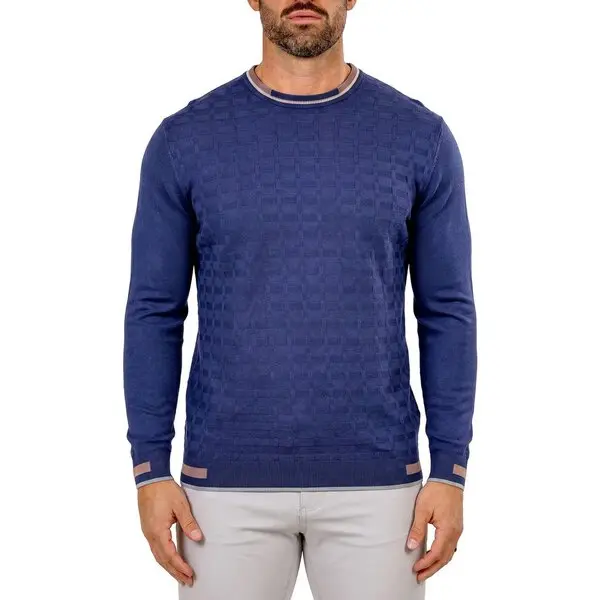 MACEOO Unknownsixteen Crewneck Sweater - Blue