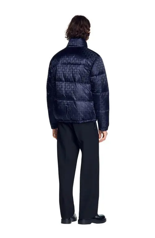 Sandro Water-repellent Cross-motif Puffer Jacket