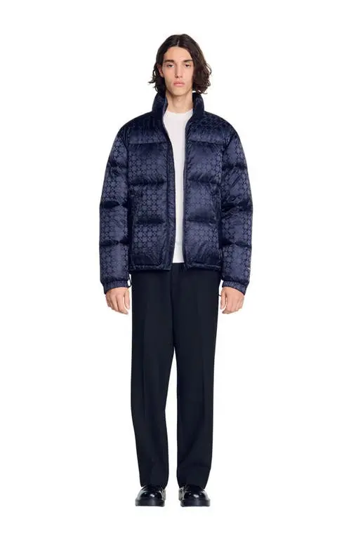 Sandro Water-repellent Cross-motif Puffer Jacket