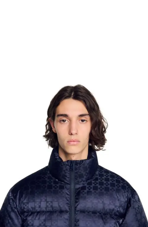 Sandro Water-repellent Cross-motif Puffer Jacket