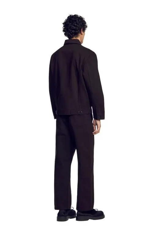 Sandro Denim Worker Jacket