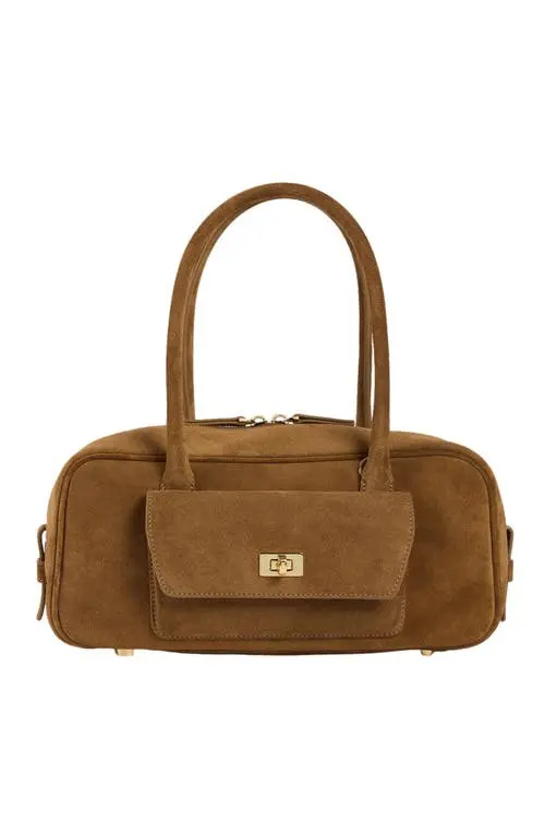 Sandro Ezmehralda Suede Bag - Beige