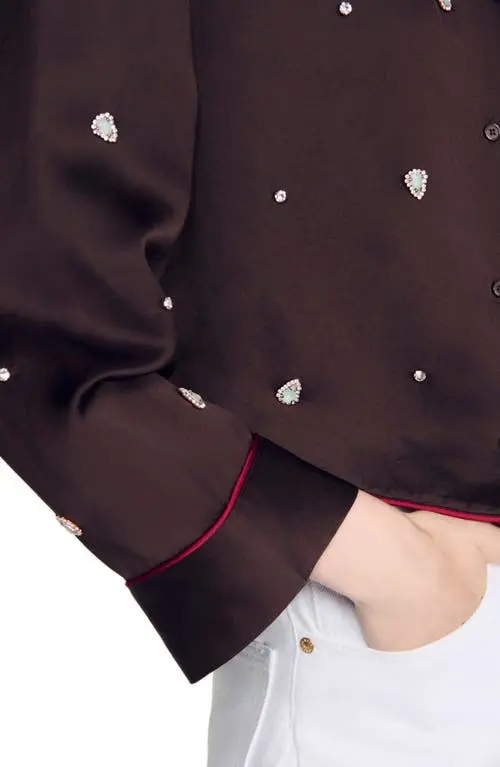 Sandro Embellished Pyjama-style Shirt