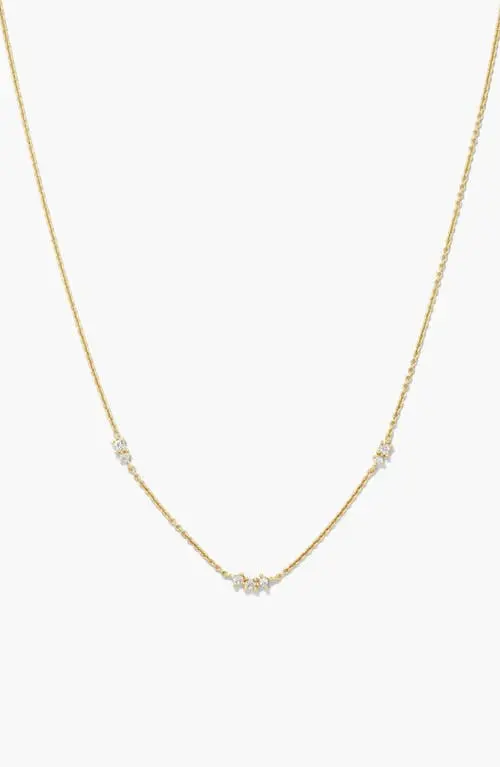 Mejuri Floating Lab Grown Sapphire Necklace - Gold
