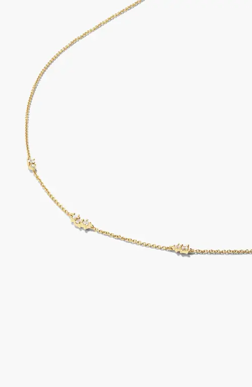 Mejuri Floating Lab Grown Sapphire Necklace - Gold