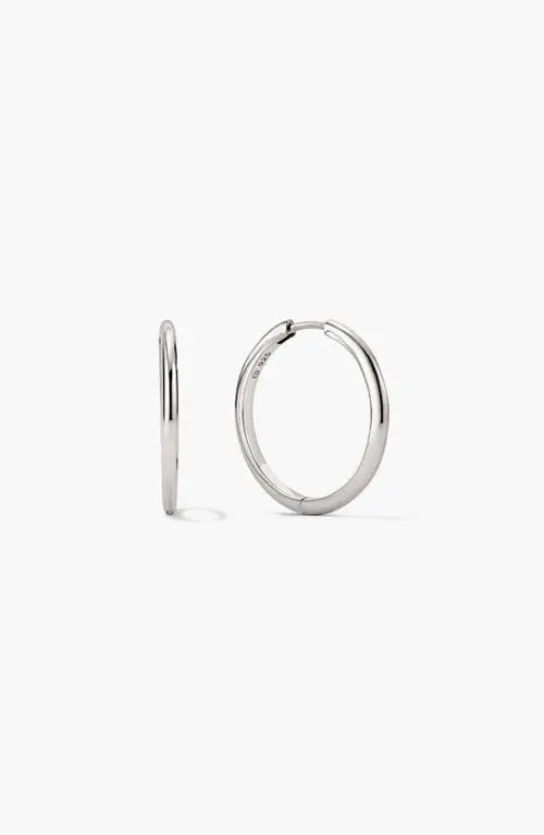 Mejuri Tube Large Hoops - Sterling Silver