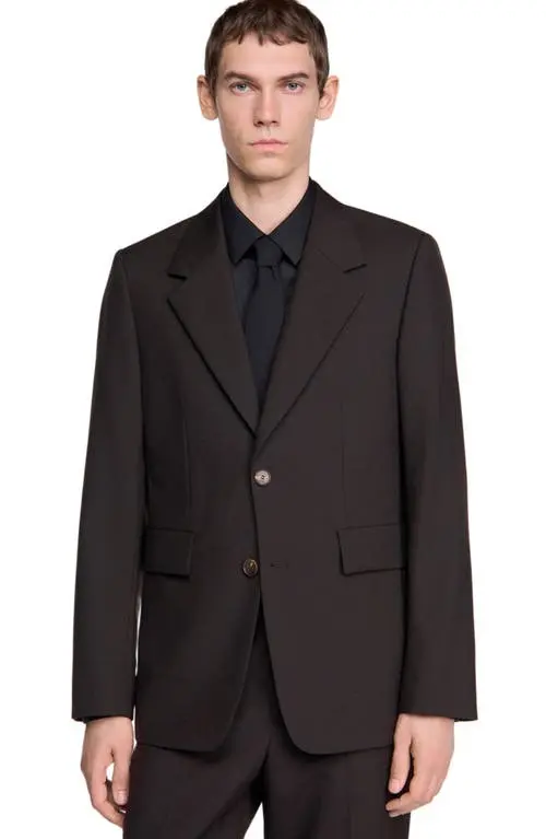 Sandro Virgin Wool Suit Jacket