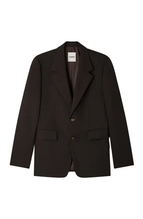 Sandro Virgin Wool Suit Jacket