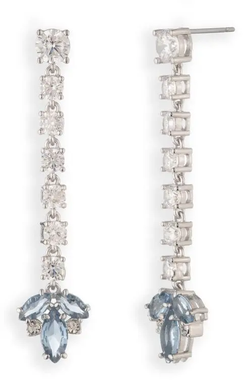 Marchesa Cubic Zirconia Linear Drop Earrings
