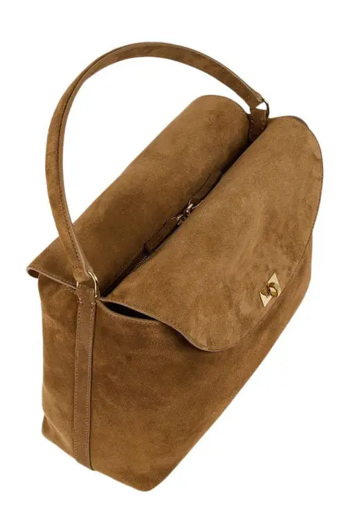 Sandro Le Grand Bazaar Suede Bag