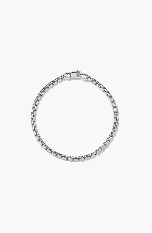 Mejuri Round Box Chain Bracelet - Sterling Silver