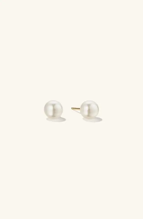 Mejuri Oversized Stud Earrings - Pearl