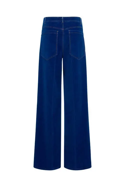 MAISON COMMON Wide Leg Velvet Jeans