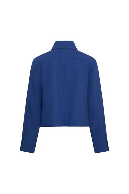 MAISON COMMON Soft Cool Wool Jacket With Geometric Enamel Buttons