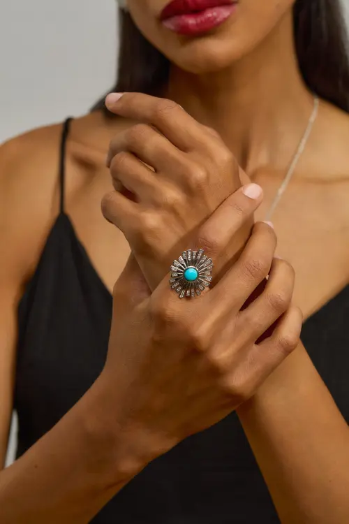 LUCY QUARTERMAINE Egyptian Turquoise Ring