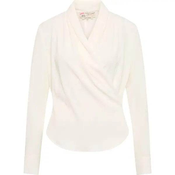 MAISON COMMON Wrap Blouse - Ecru
