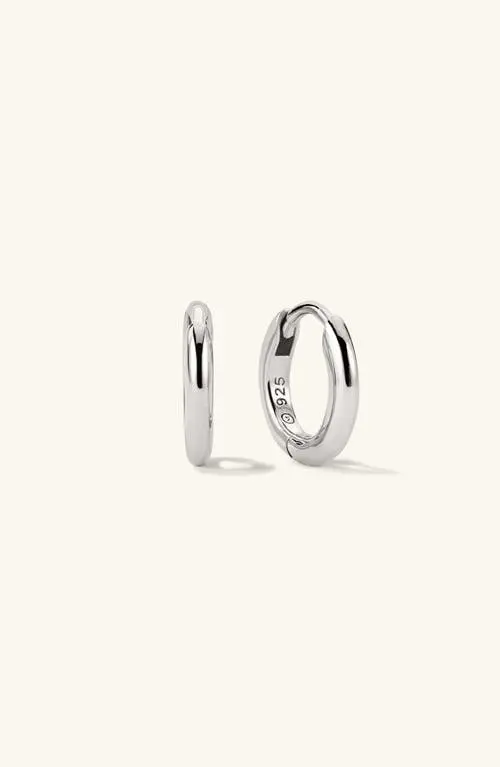 Mejuri Tube Huggie Hoops