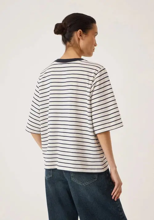 HUSH Romina Cotton Stripe T-shirt