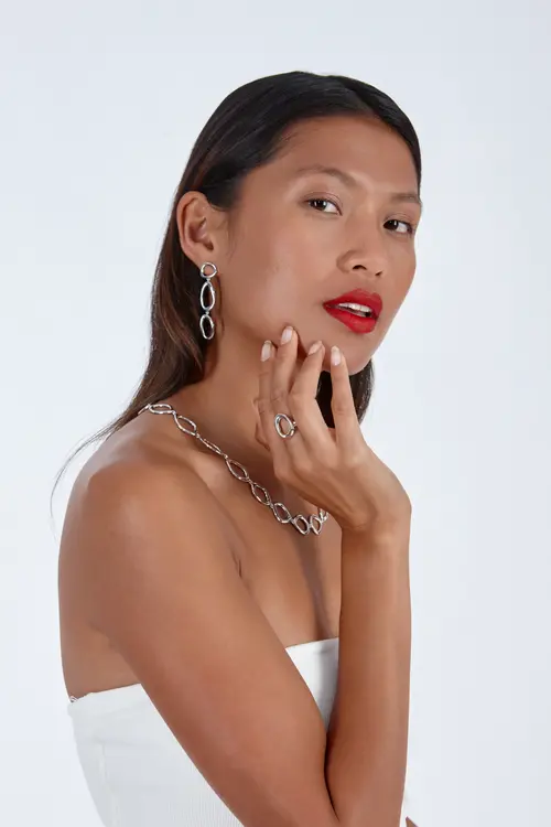 LUCY QUARTERMAINE Volcan Drop Earrings