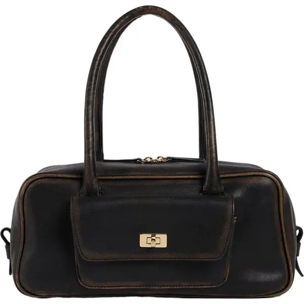 Sandro Ezmehralda Leather Bag - Brown