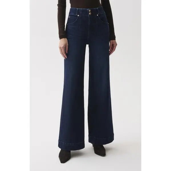 PISTOLA Lana High Waist Wide Leg Jeans - Starstruck