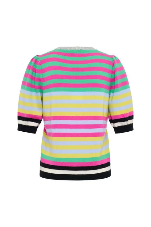 MAISON COMMON Striped Wool/cashmere Blend Pullover - Multicolour