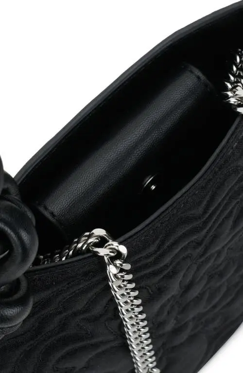 BEHNO Ina Mini Potli N2 Ornate Leather Handheld Bag - Black