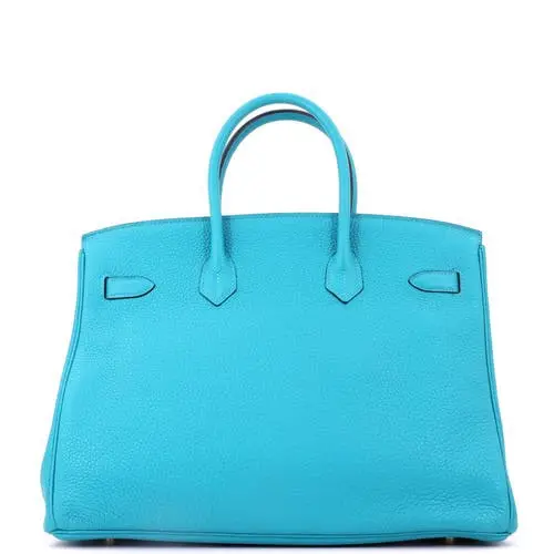 Hermès Birkin Handbag Togo With Gold Hardware 35 - Blue