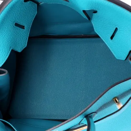 Hermès Birkin Handbag Togo With Gold Hardware 35 - Blue