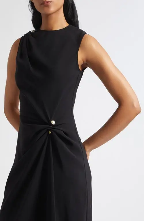 Veronica Beard Freja Sleeveless Twist Midi Dress