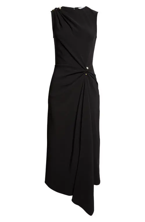 Veronica Beard Freja Sleeveless Twist Midi Dress