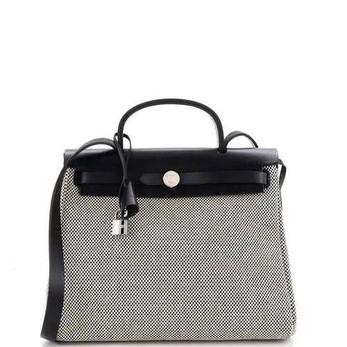 Hermès Herbag Zip Criss Viking Toile And Leather 31
