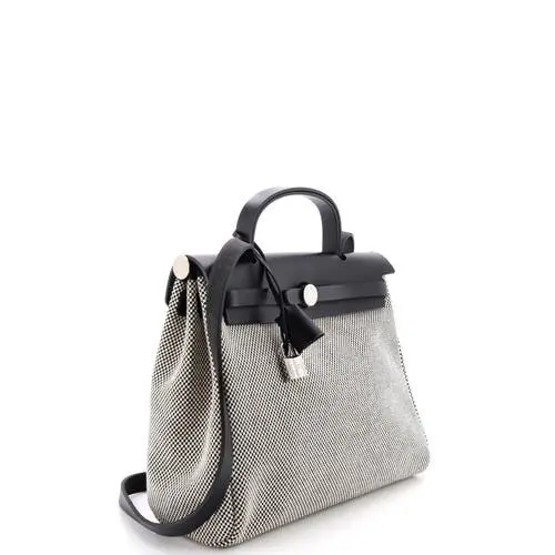 Hermès Herbag Zip Criss Viking Toile And Leather 31