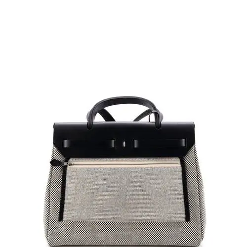 Hermès Herbag Zip Criss Viking Toile And Leather 31