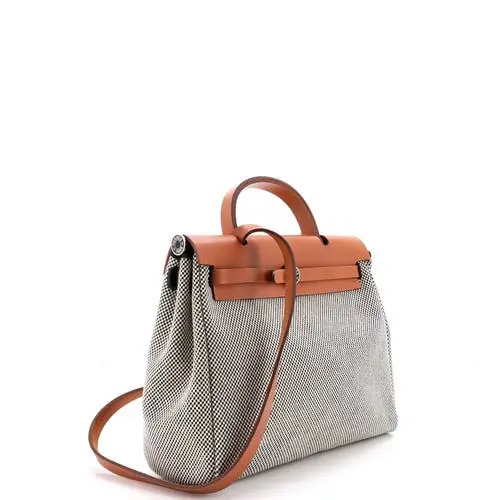 Hermès Herbag Zip Criss Viking Toile And Leather 31