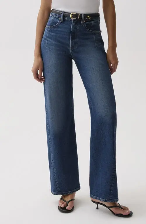 PISTOLA Kyra High Waist Petite Wide Leg Jeans - Inkwell