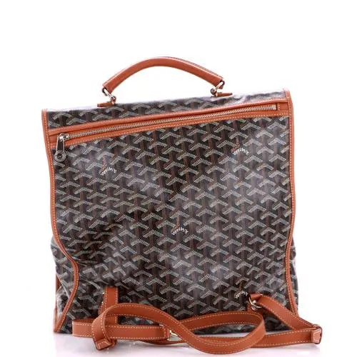Goyard Saint Leger Briefcase Backpack Coated Canvas
