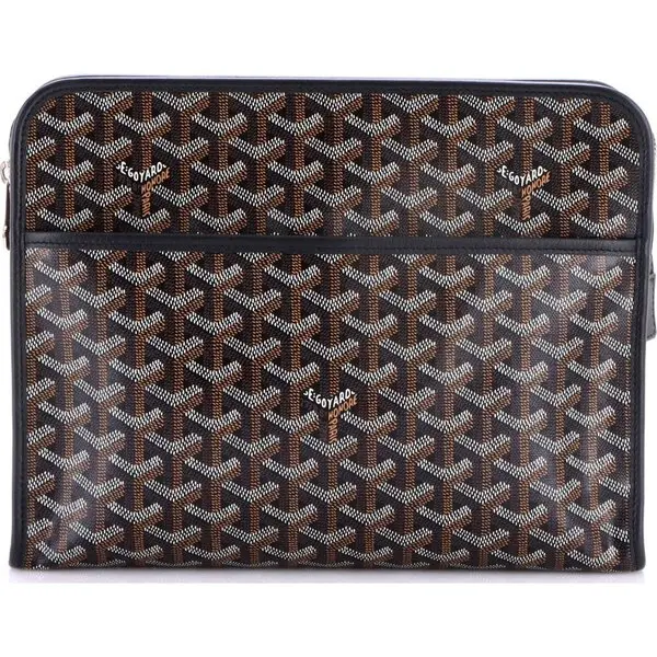 Goyard Jouvence Toiletry Pouch Coated Canvas Gm - Black
