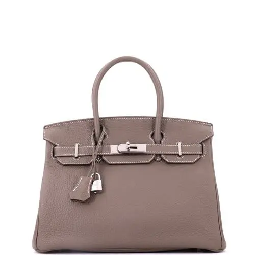 Hermès Birkin Handbag Togo With Palladium Hardware 30