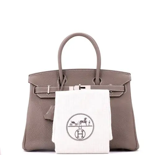 Hermès Birkin Handbag Togo With Palladium Hardware 30