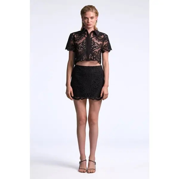 Bcbgmaxazria Madeline Skirt - Black