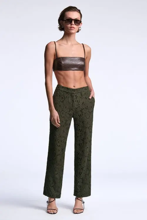 Bcbgmaxazria Maxazria Safiya Pant - Dark Olive