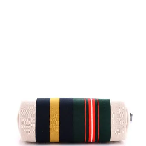 Hermès Herbag Zip Rayures D'equipage Toile And Leather 31
